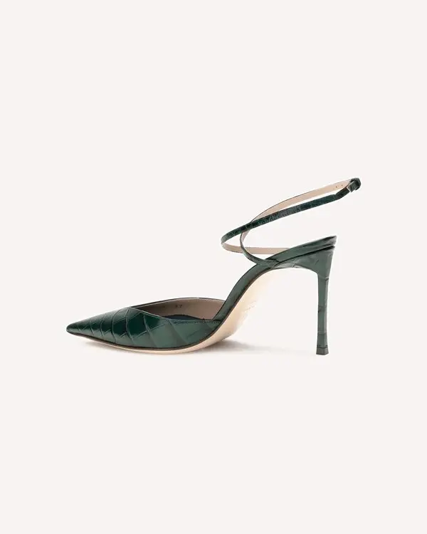 TOM FORD Crocodile-print Leather Pumps