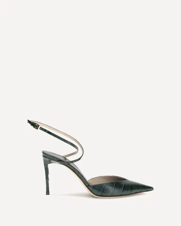 TOM FORD Crocodile-print Leather Pumps