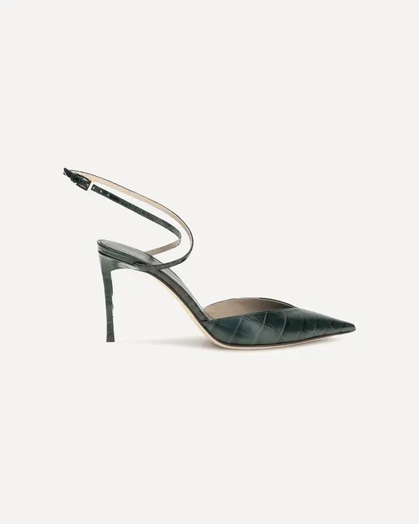 TOM FORD Crocodile-print Leather Pumps