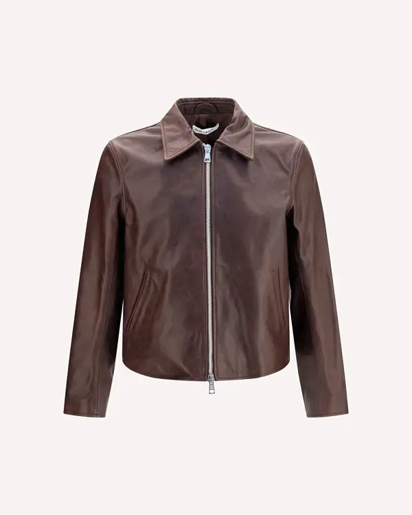 Our Legacy Mini Leather Jacket - Brown