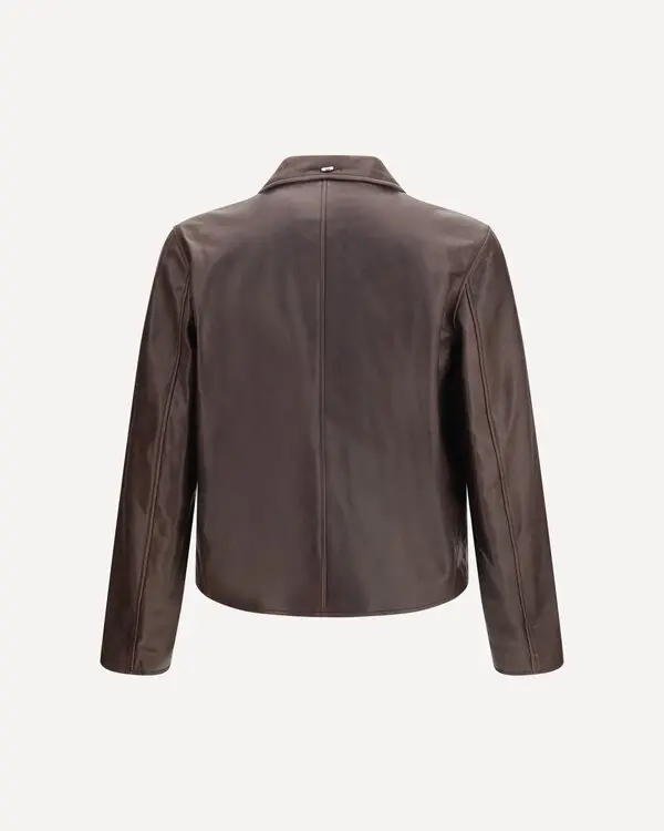 Our Legacy Mini Leather Jacket - Brown
