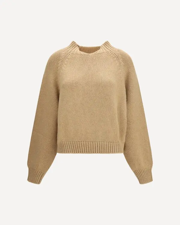 Khaite Cain Cashere Sweater Feale - Beige