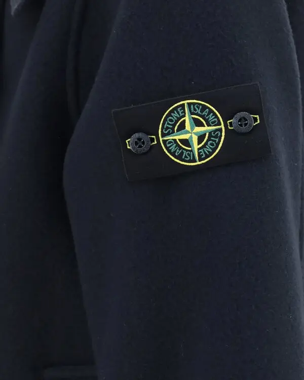 Stone Island Doube-breasted Woo And Cashmere Jacket Mae