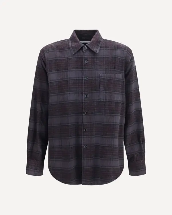 Our Legacy Above Checked Shirt - Grey