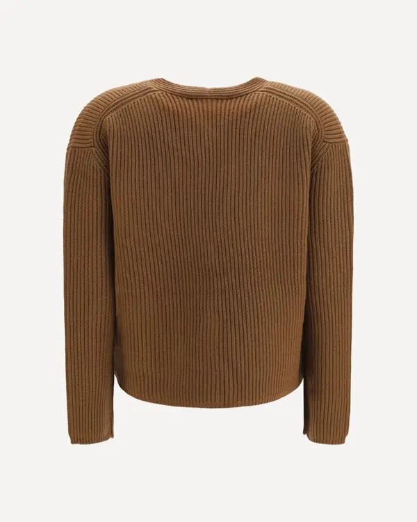 Max Mara Filtro Wool And Cahmere Cardigan - Brown