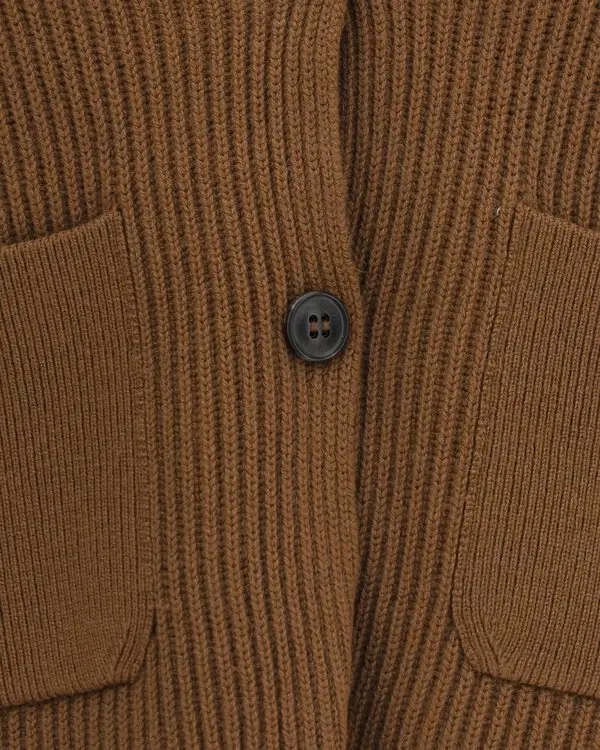 Max Mara Filtro Wool And Cahmere Cardigan - Brown
