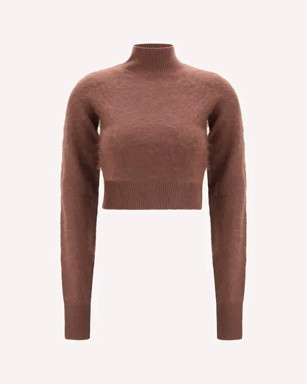 Max Mara Agio Cashere Top Feale - Brown