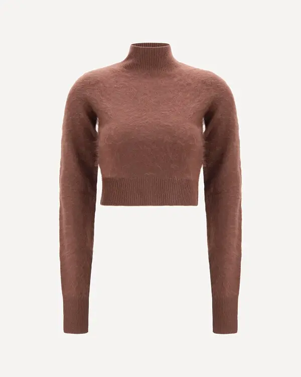 Max Mara Agio Cashere Top Feale - Brown