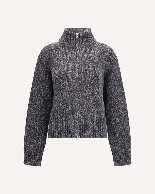 Our Legacy Merino Wool Zip Cardigan - Grey