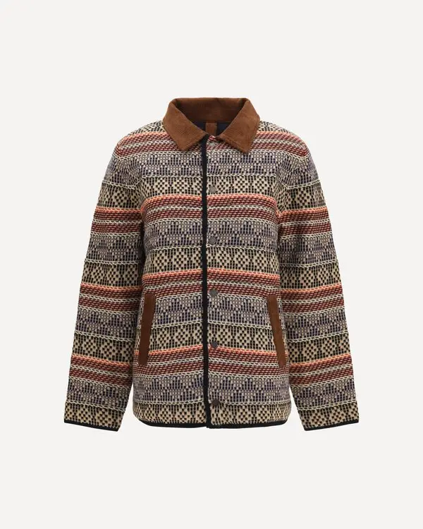 Guest In Residence Wetern Indutry Geometric Jacket - Brown