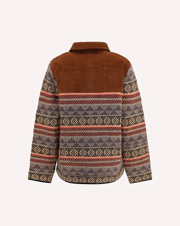 Guest In Residence Wetern Indutry Geometric Jacket - Brown