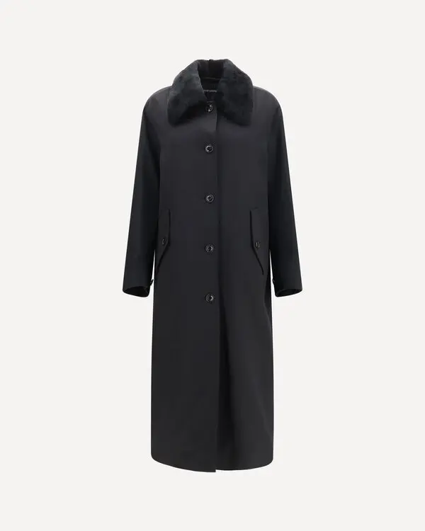 Our Legacy Tundra Coat In Virgin Wool - Black