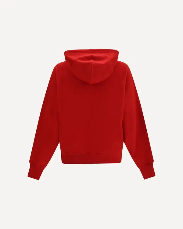 AMI Paris Embroide Cotton Hoodie Mae