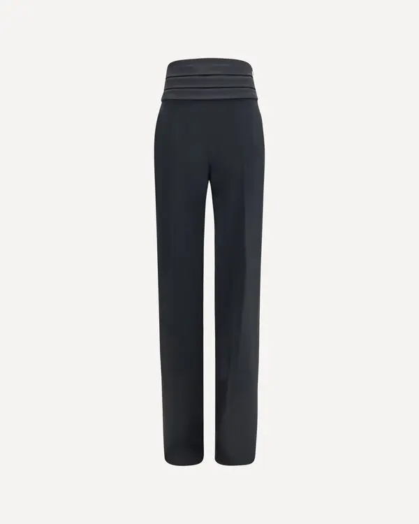 Ermanno Scervino Satin High-waisted Pants