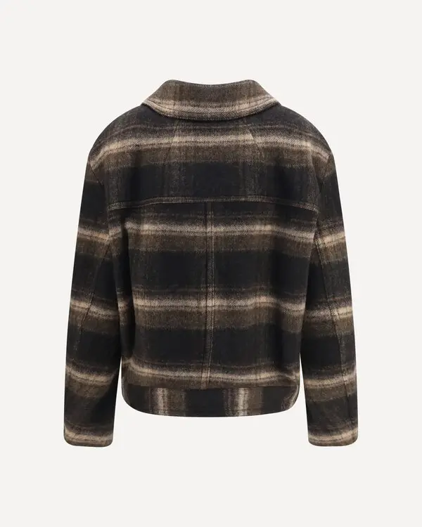 MARANT ETOILE Galeane Wool-blend Short Coat - Black