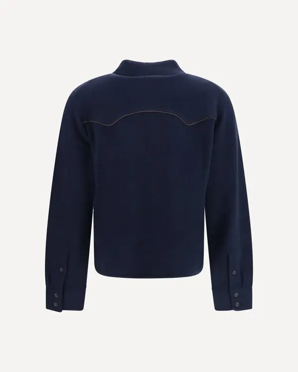 Guest In Residence Cropped Western Cashere Shirt Feale