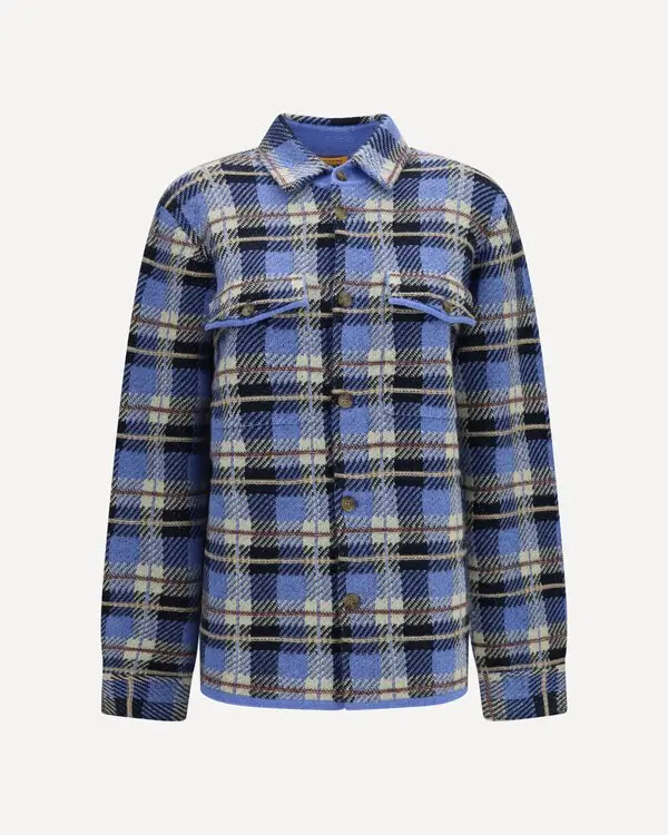 Guest In Residence Checked Cashere Shirt Feale