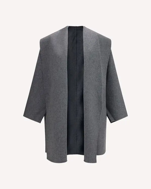 TOTEME Wool Hooded Coat Feale - Grey