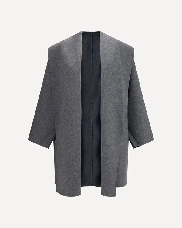 TOTEME Wool Hooded Coat Feale - Grey