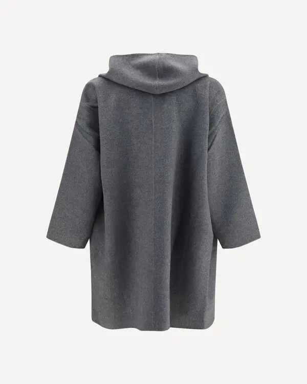 TOTEME Wool Hooded Coat Feale - Grey