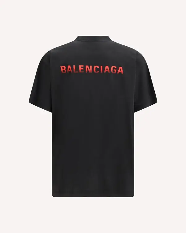 Balenciaga Cotton Logo T-shirt Ale