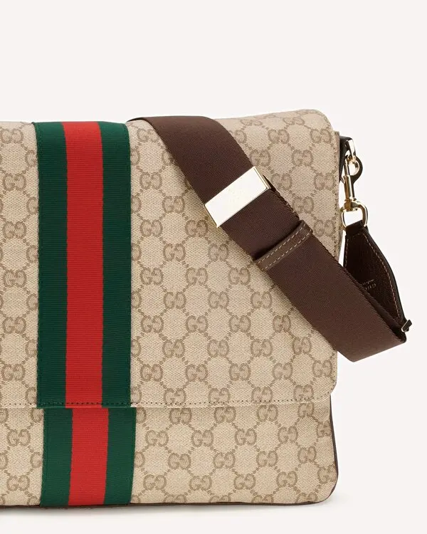 Gucci Medium Web Stripe Shoulder Bag