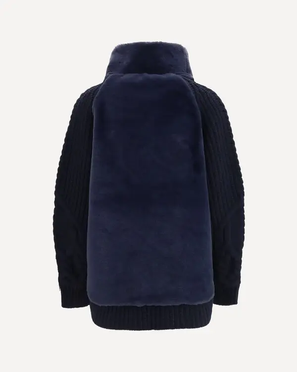 Herno High-neck Fur Jacket