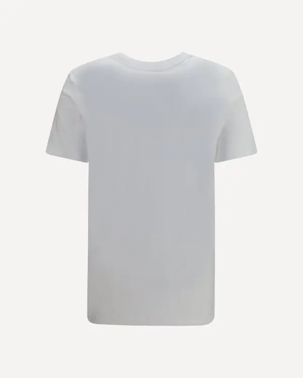 Balmain Embroidered Jersey T-shirt Femae - White