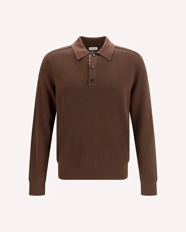 Burberry Long-leeve Wool Polo