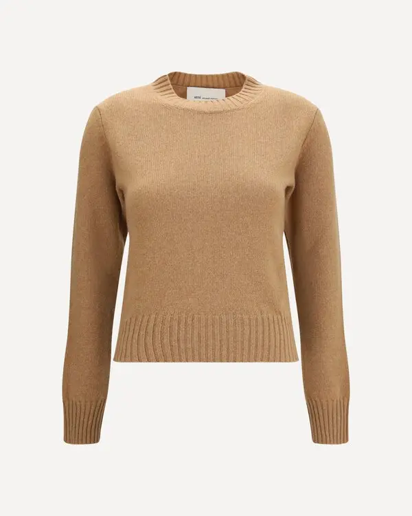 AMI Paris De Coeur Weater - Brown