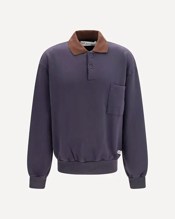GR10K Replicated 30001 Sweatshirt Polo - Blue
