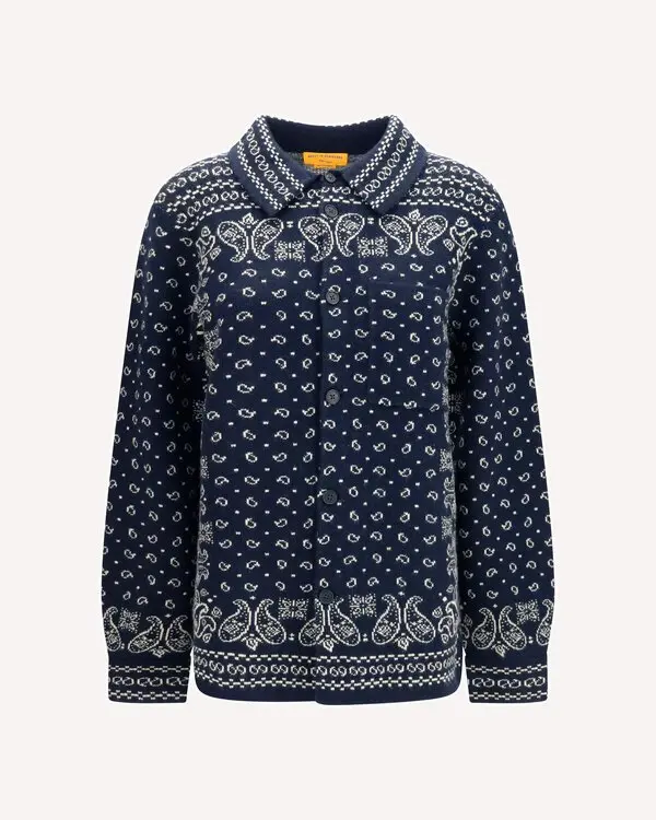 Guest In Residence Wild Rag Work Cashere Shirt Feale