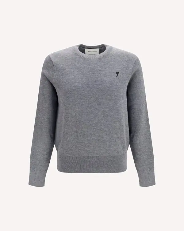 AMI Paris Pull Col Rond Ai De Coeur Ale