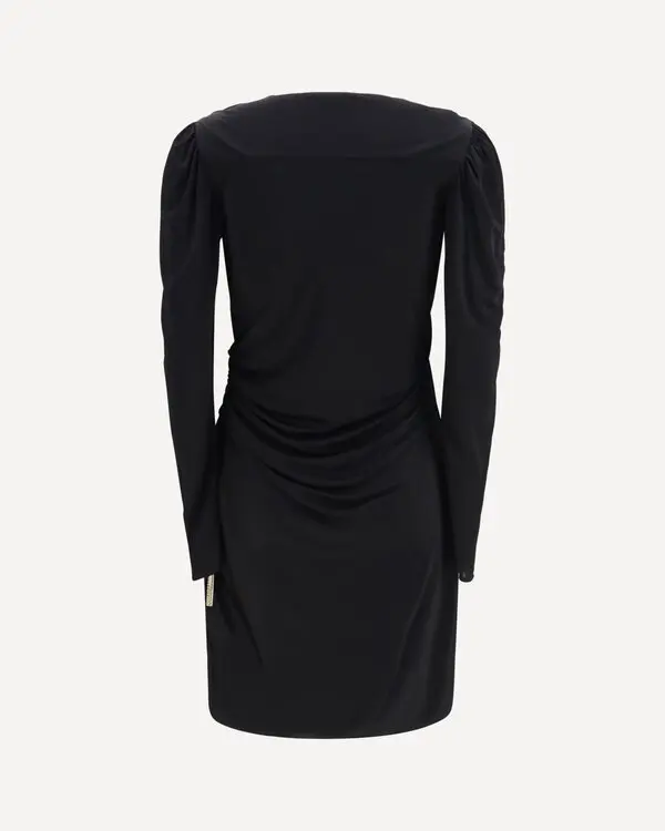 Balmain Draped Jersey Mini Dress