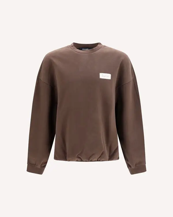 Jacquemus Le Sweatshirt Montaigne Crewneck Sweatshirt - Brown
