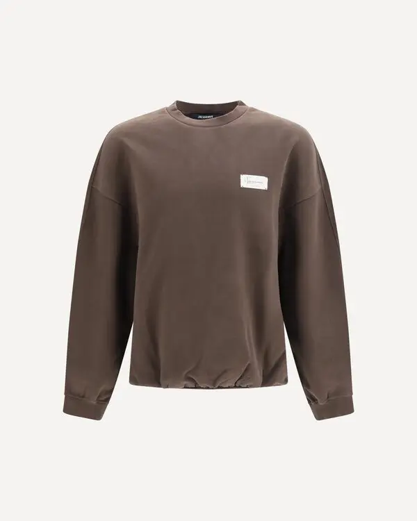 Jacquemus Le Sweatshirt Ontaigne Crewneck Sweatshirt Ale - Brown