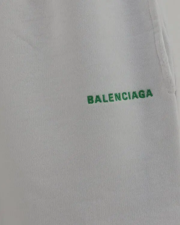 Balenciaga Bodies Cotton Shorts Ale - White