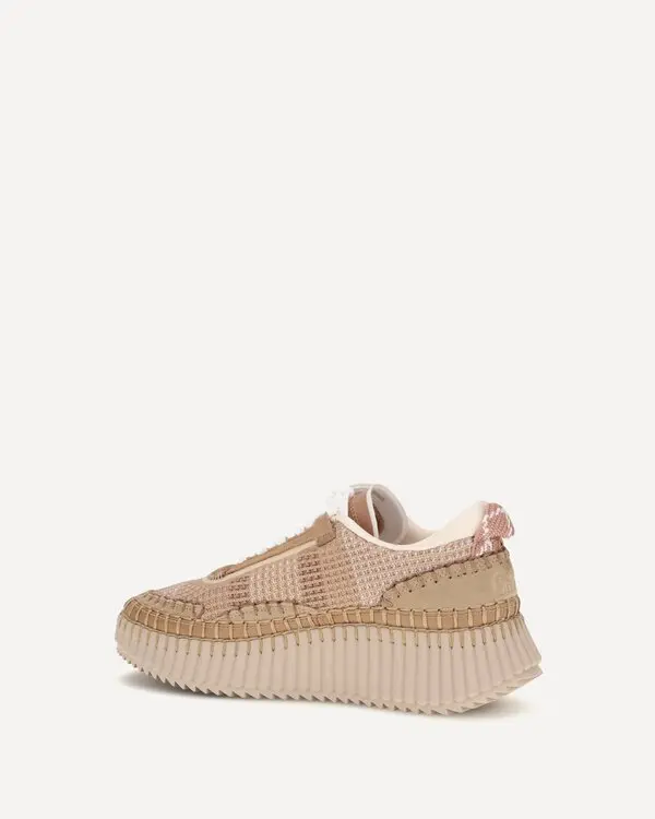 Chloé Nama Sneakers - Beige