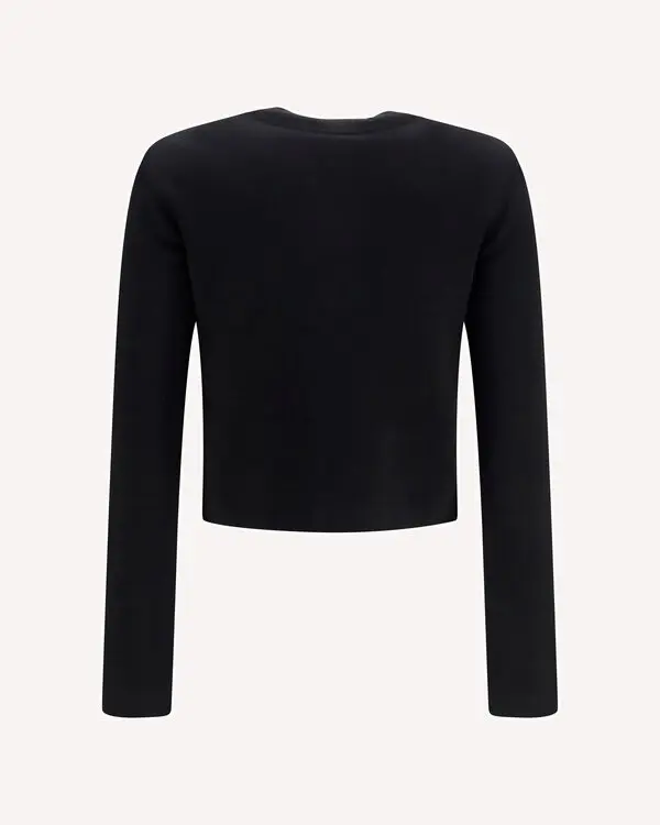Balmain Round-neck Viscose Cardigan - Black