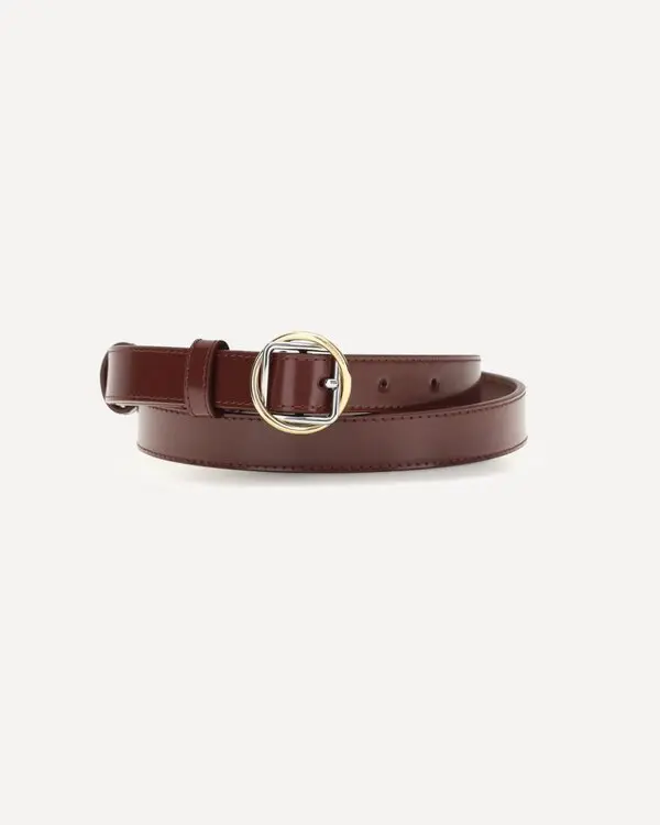Jacquemus Salon Slim Belt - Bordeaux