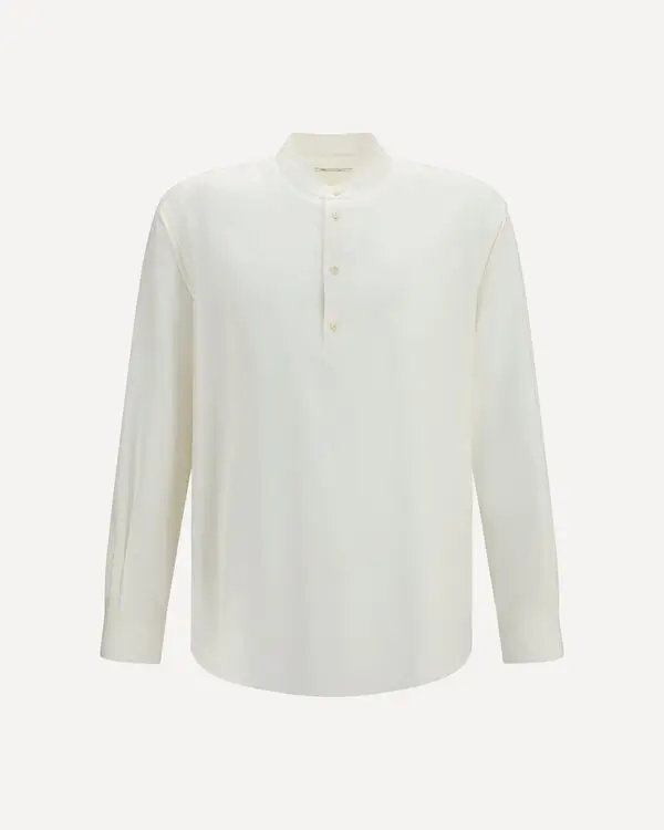 Loro Piana Elia Silk Shirt - White