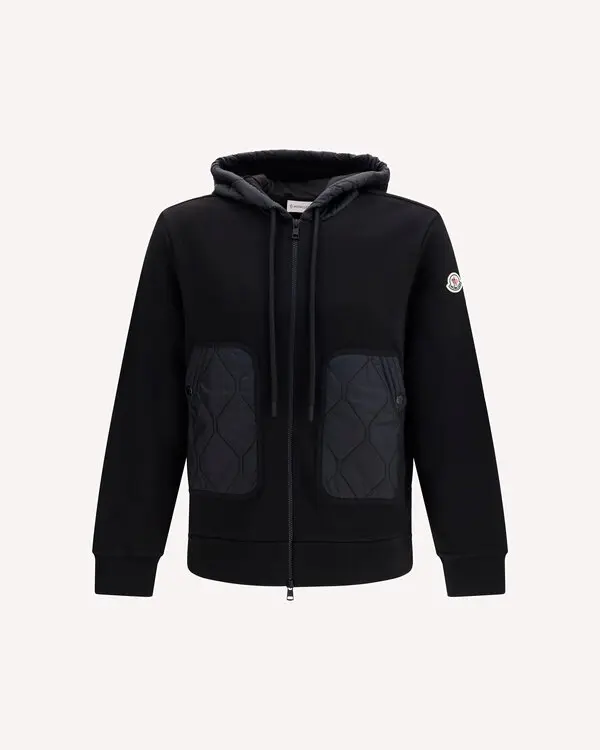 Moncler Hooded Zip-up Sweatshirt Ale