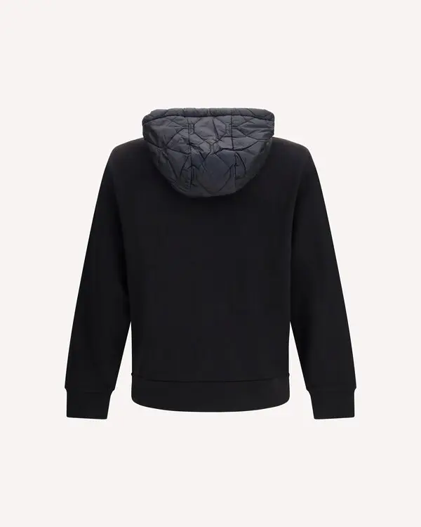 Moncler Hooded Zip-up Sweatshirt Ale - Black