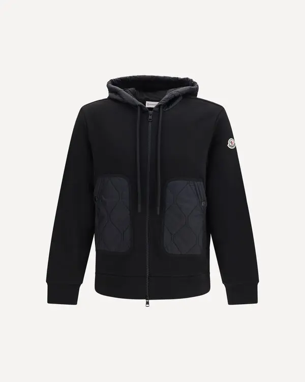 Moncler Hooded Zip-up Sweatshirt Ale