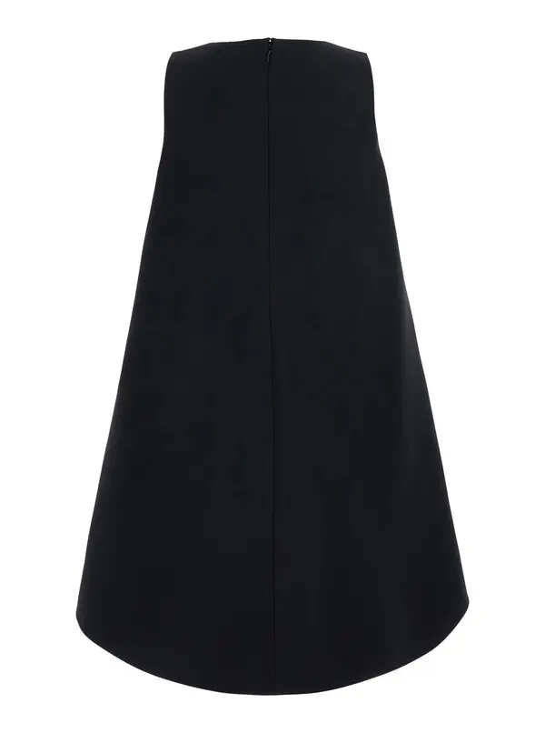 Balenciaga Belted Dress Woll And Silk