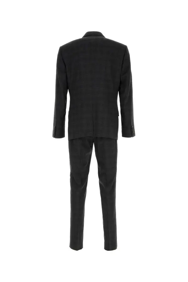 Dolce & Gabbana Embroidered Stretch Wool Blend Suit