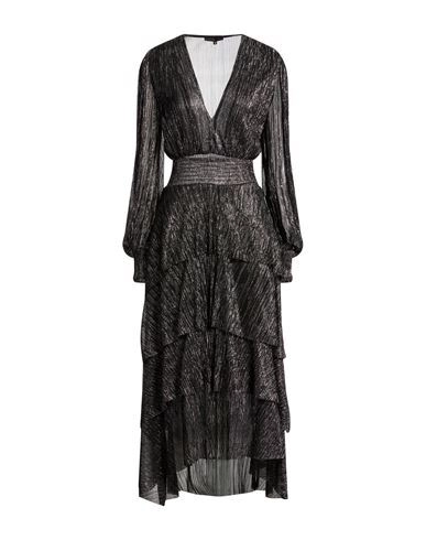 Maje Maxi Dress Size Polyester, Metal Fiber - Black