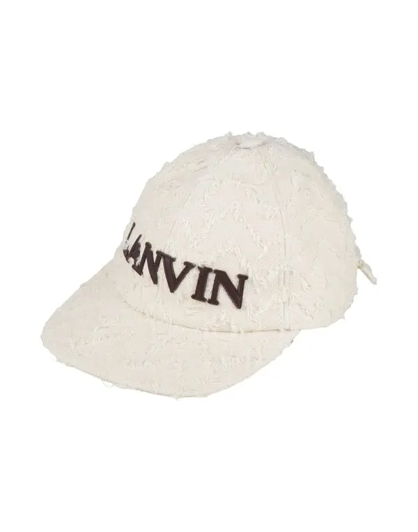 LANVIN Hat Size Cotton, Calfskin, Brass