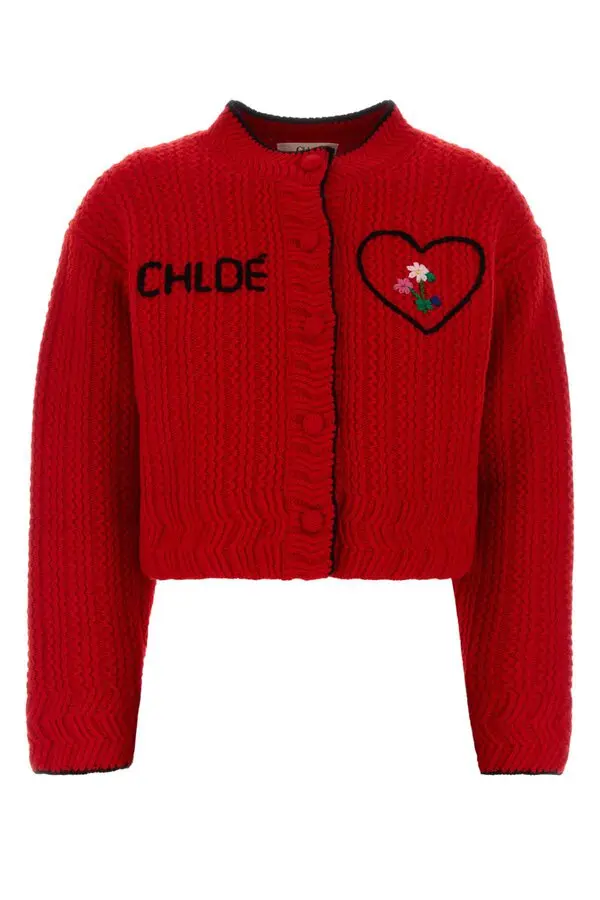 Chloé Wool Blend Cardigan