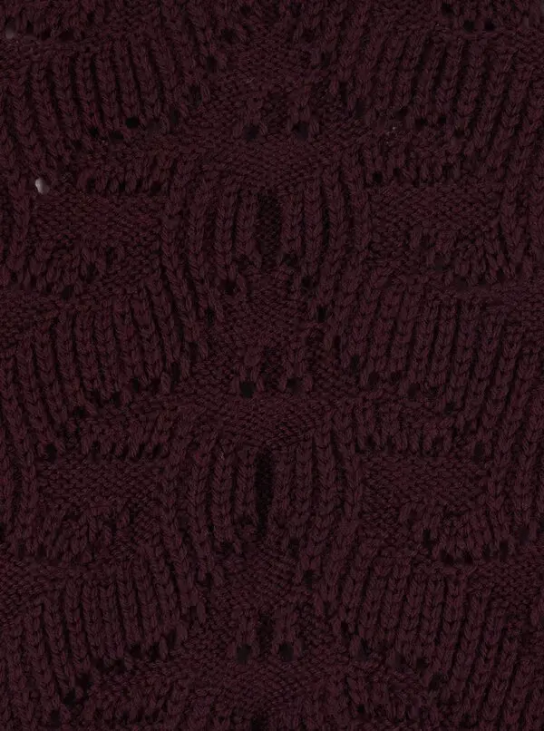 Etro High-neck Sweater With Wide Short Sleeves In Blend Wool - Brown